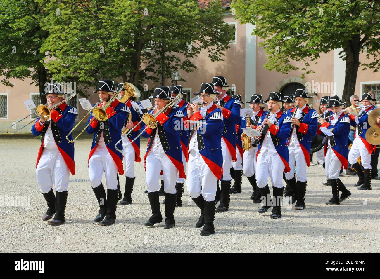 Ulmer Binder Dance in the monastery yard in Wiblingen, chapel ...