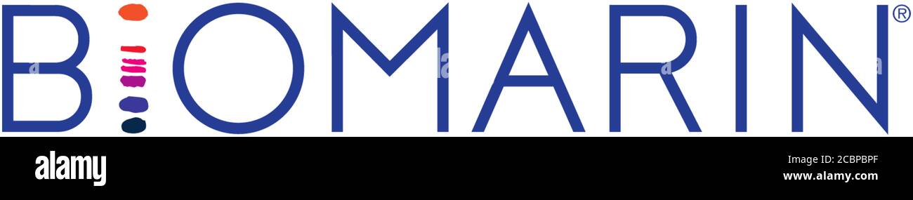 Logo Biomarin, pharmaceutical company, biotechnology, NASDAQ 100, full ...