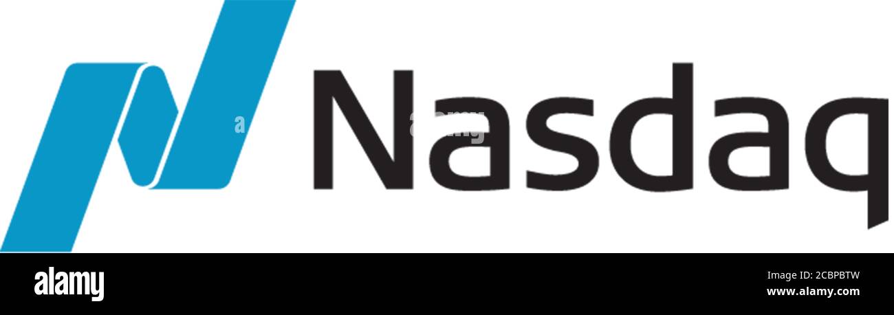 Logo Nasdaq, American electronic stock exchange, format filling ...