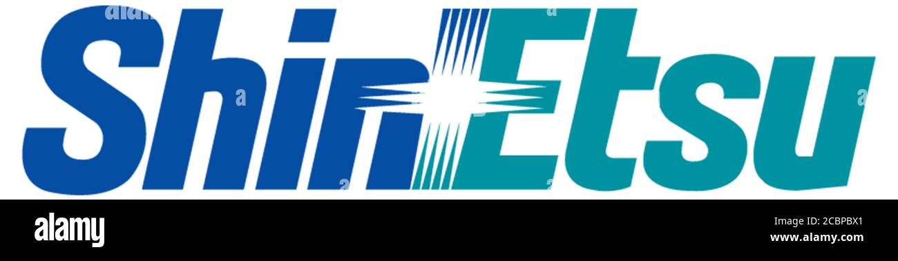 Logo Shin-Etsu Chemical, chemical industry, format filling, background ...