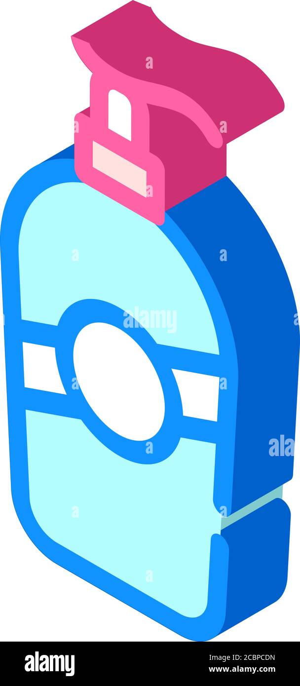 liquid soap bottle isometric icon vector illustration Stock Vector ...
