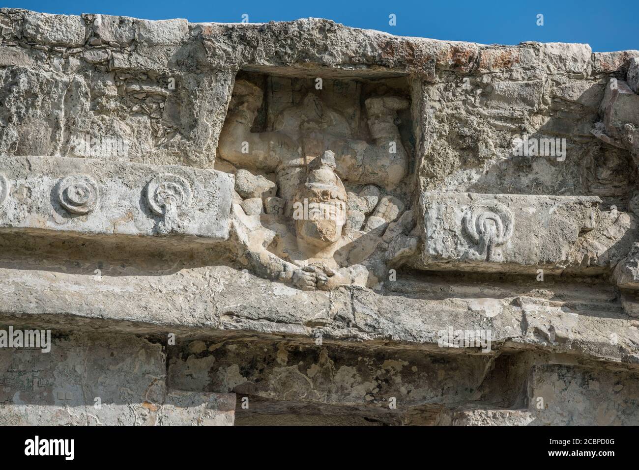 The Temple of the Diving God or Descending God in the ruins of the ...