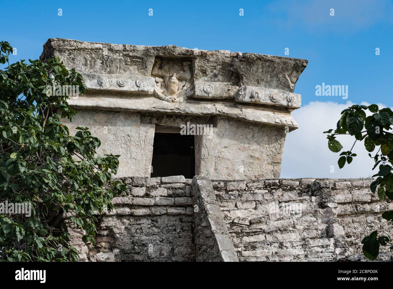 The Temple of the Diving God or Descending God in the ruins of the ...