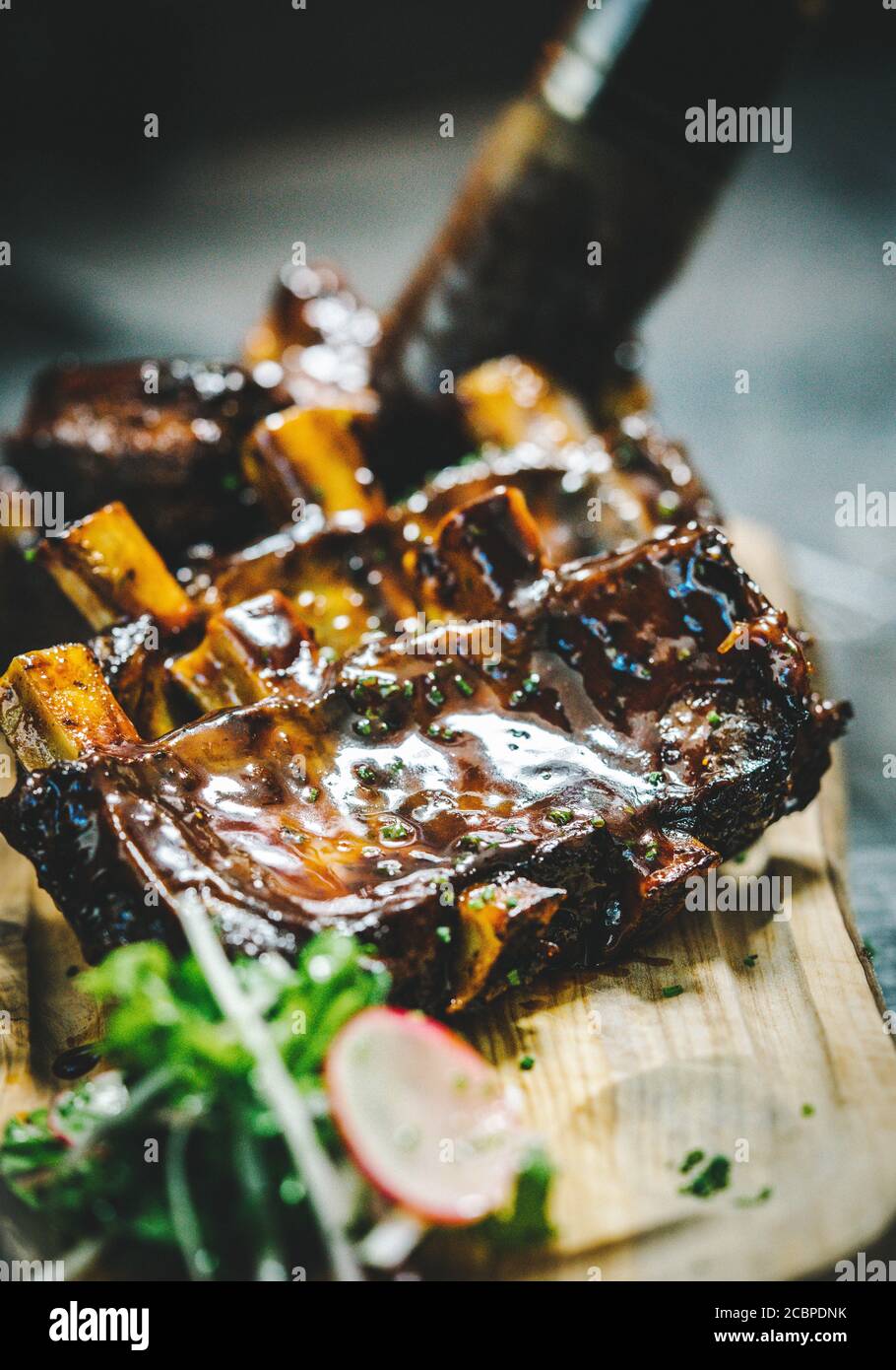 Bbq beef rib hi-res stock photography and images - Alamy