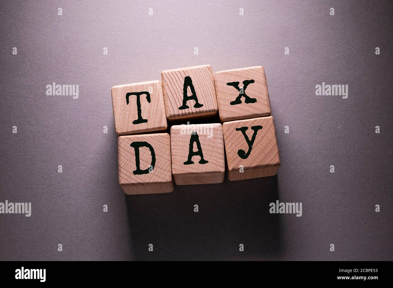 Tax word written on hi-res stock photography and images - Alamy