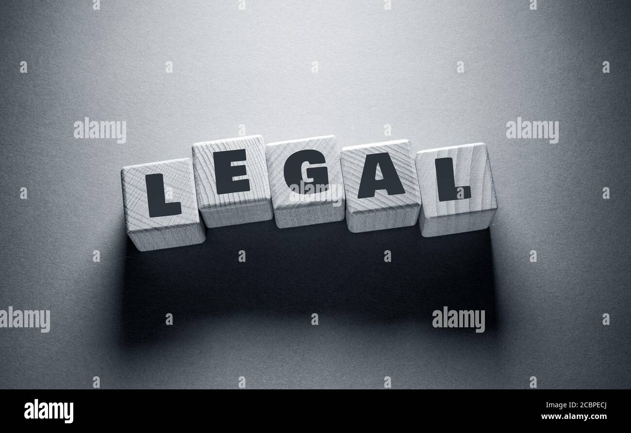 Legal word hi-res stock photography and images - Alamy
