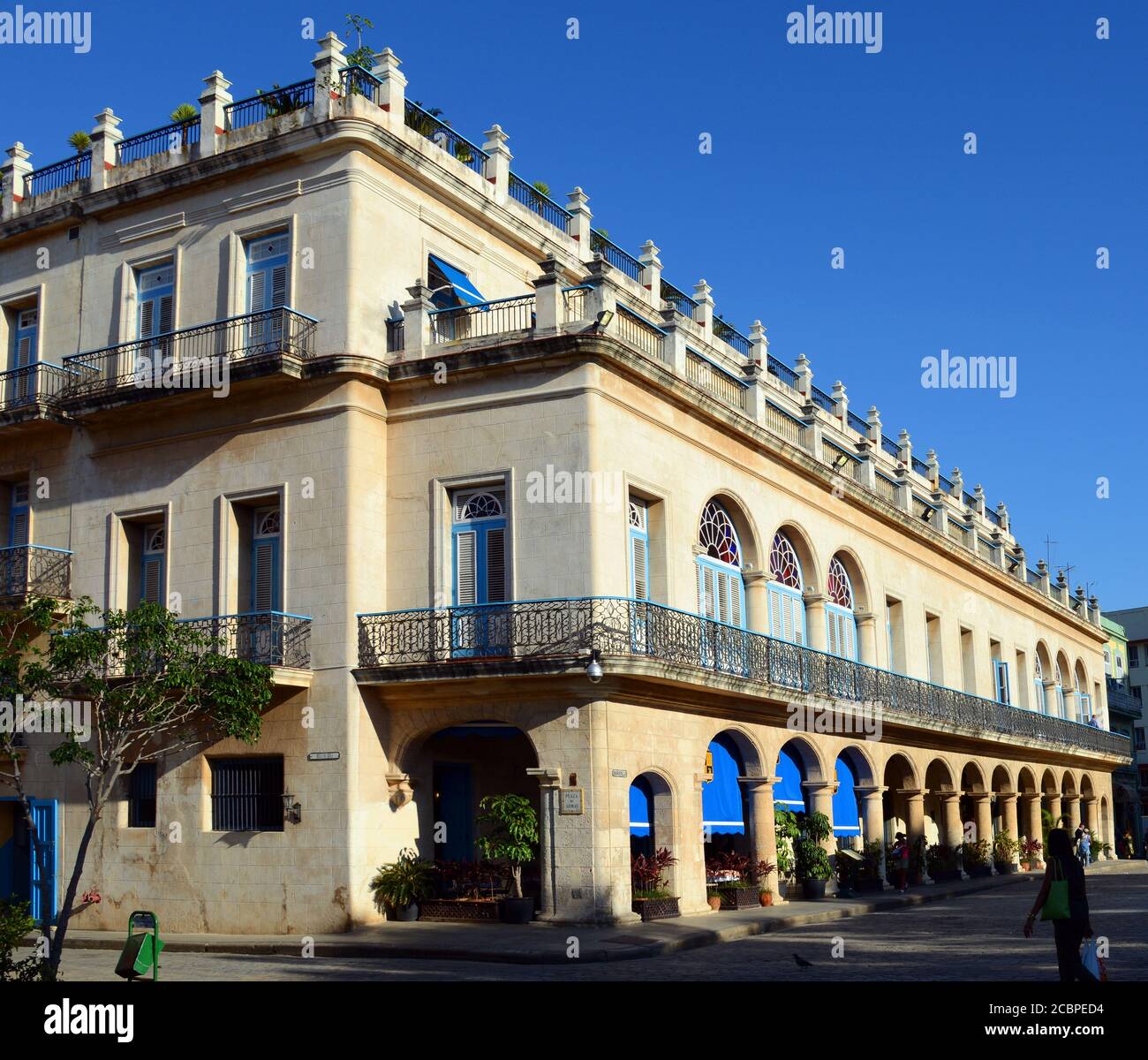 HAVANA, CUBA - Mar 05, 2013: A typical old, colonial-style building in ...