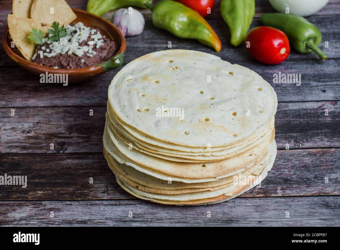 Mexican Tortillas used for Tlayudas in Oaxaca Mexico Stock Photo - Alamy