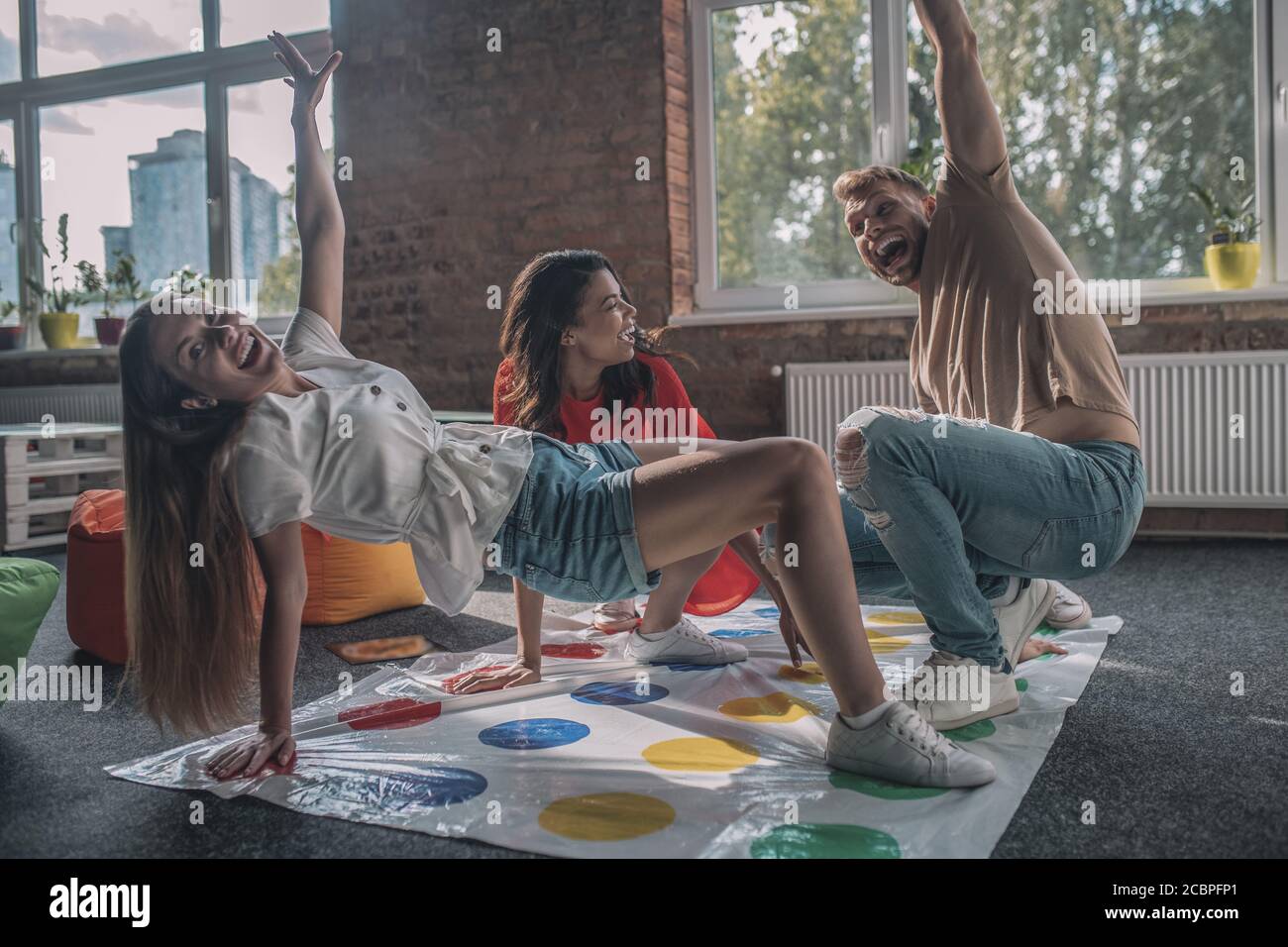 Playing twister hi-res stock photography and images - Alamy