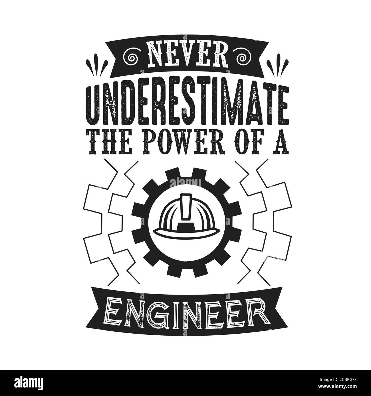Never Underestimate The power of an Engineer good for t-shirt Stock ...