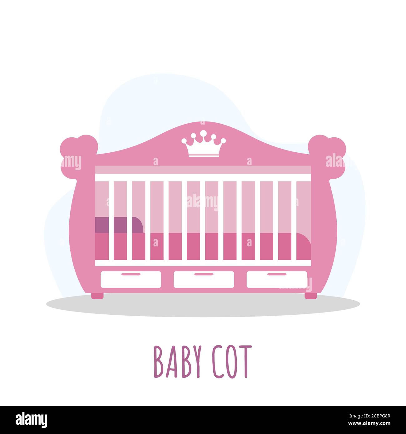Cot icon. Simple element from baby things icons collection. Creative ...