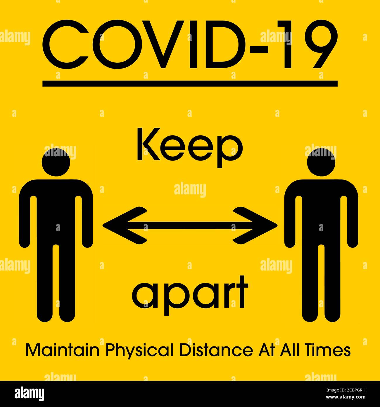 Maintain distance Stock Vector Images - Alamy