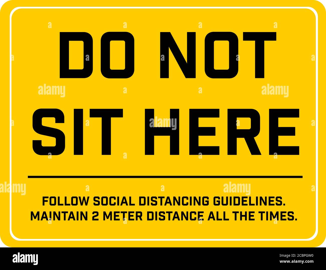 Do Not Sit Here Signage for restaurants and public places inorder to ...