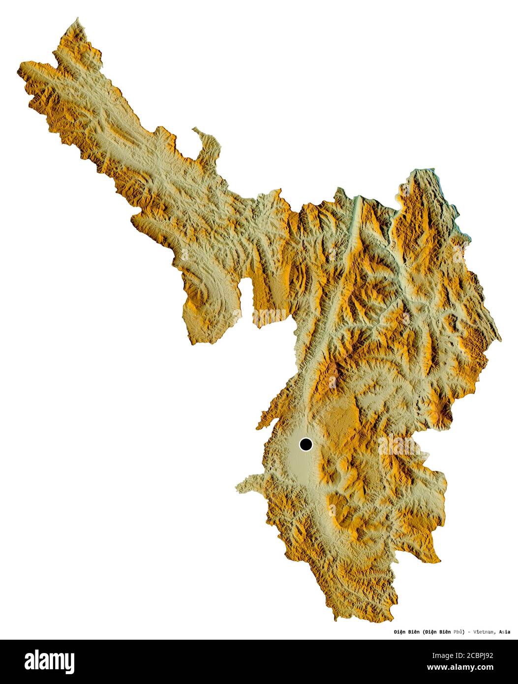 Topographic map of dien bien phu hi-res stock photography and images ...