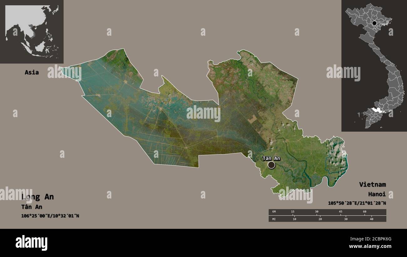 Vietnam map satellite geography hi-res stock photography and images - Alamy