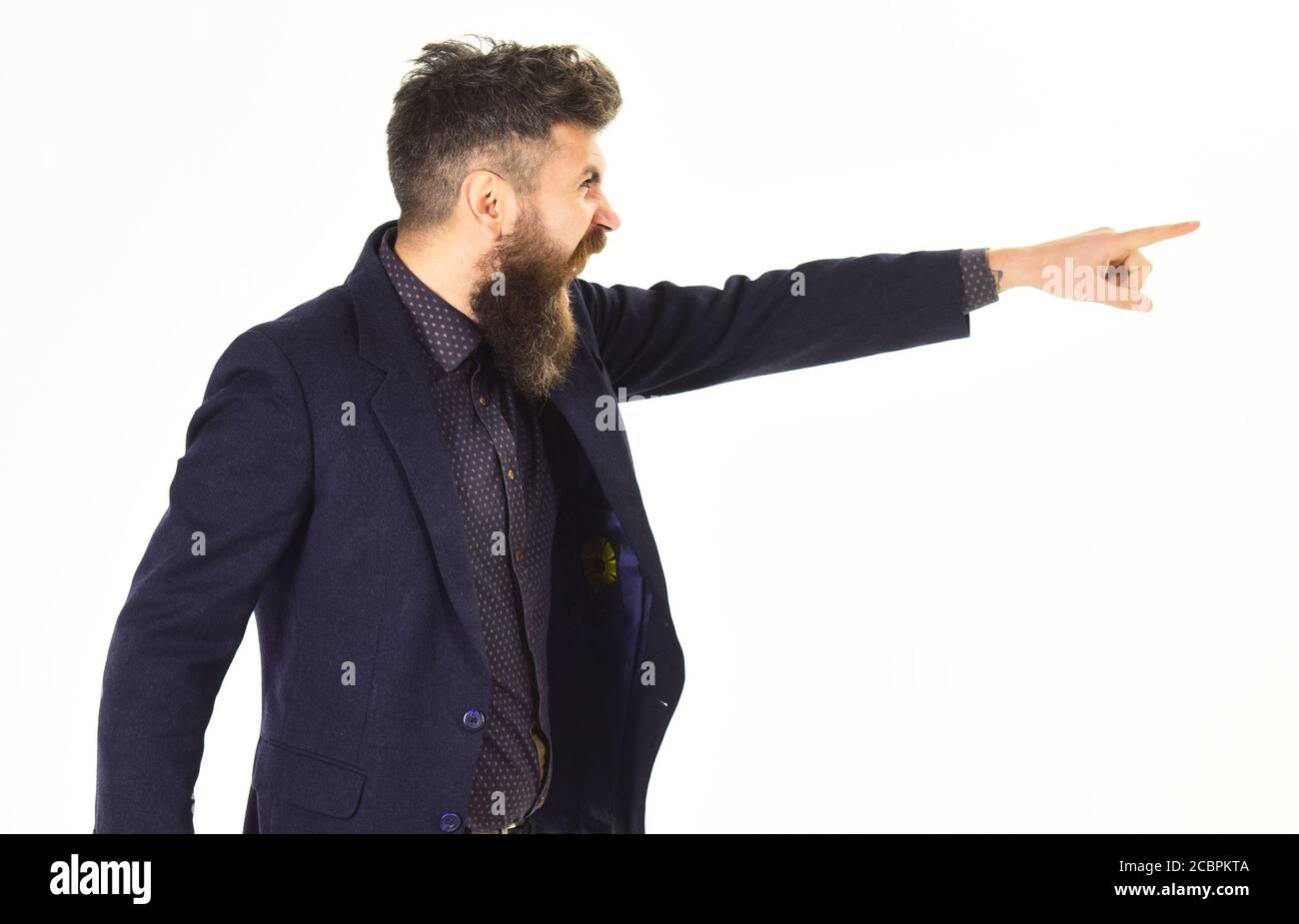 Handsome hispanic man shouting expression Cut Out Stock Images ...