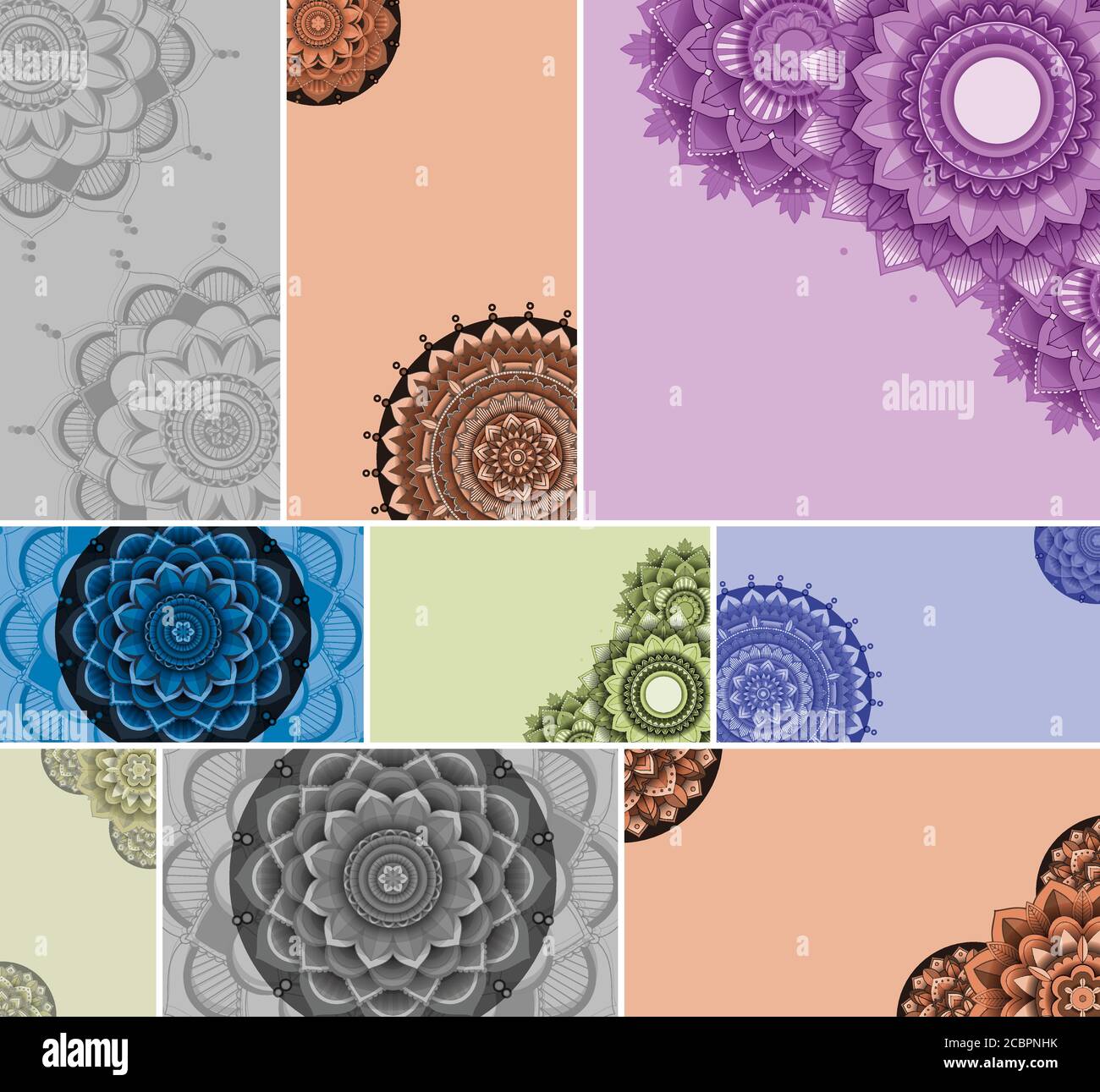 Beautiful colour mandala background illustration Stock Vector Image ...
