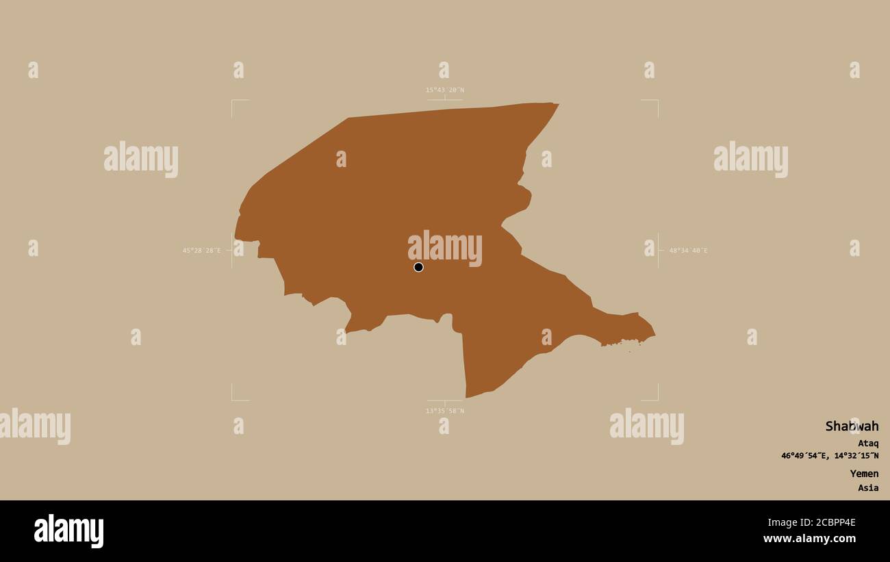 Shabwah map hi-res stock photography and images - Alamy
