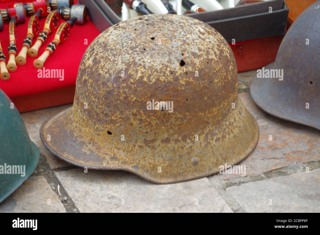 Vintage antique soviet helmet hi-res stock photography and images - Alamy