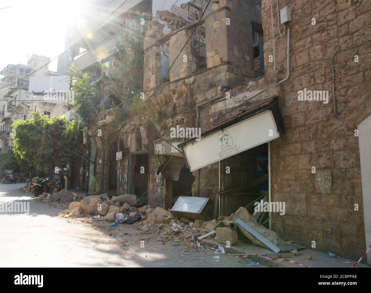 Beirut, Lebanon,6th of August, 2020. Aftermath of Beirut explosion, and ...