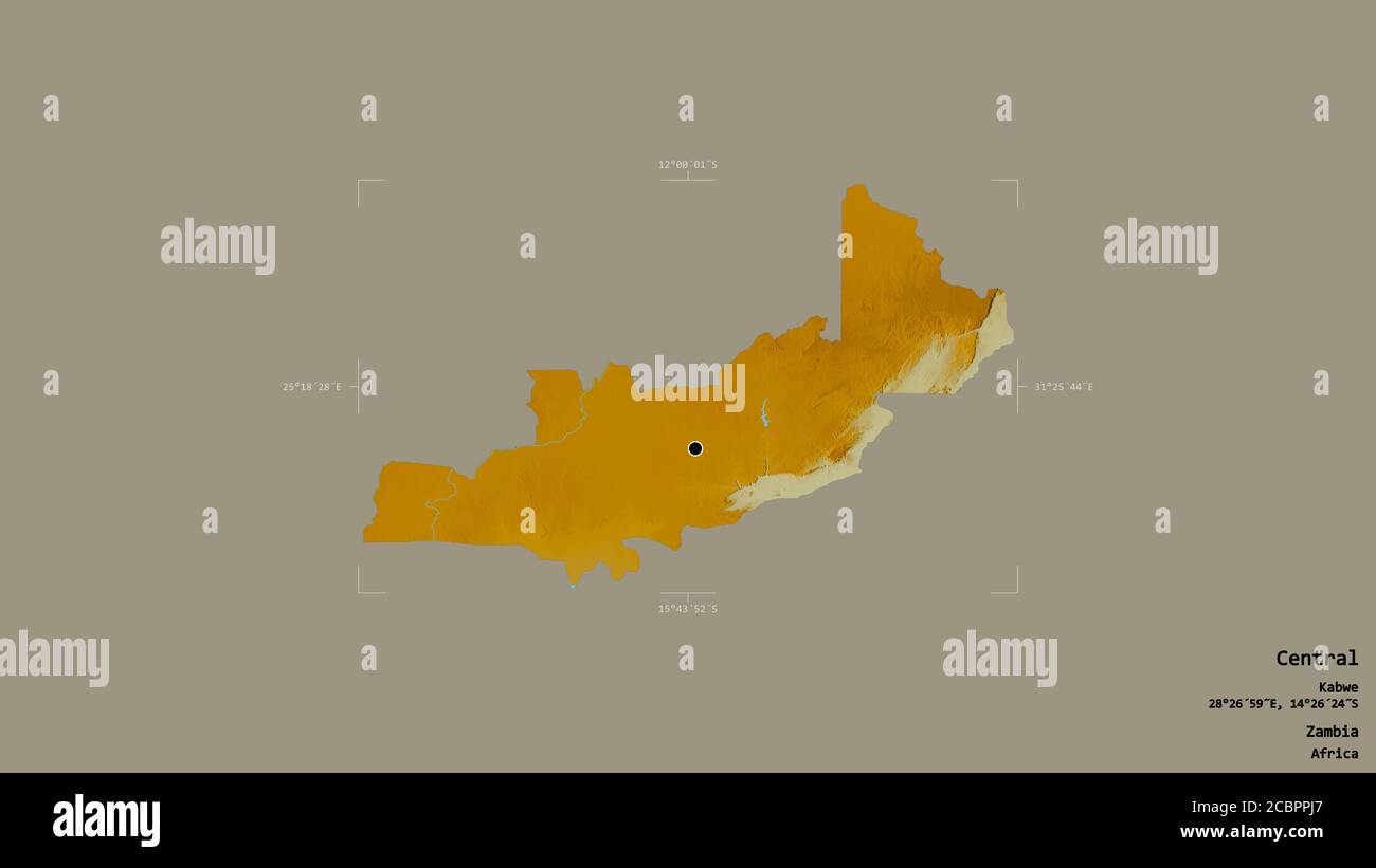 Zambia topographic map hi-res stock photography and images - Alamy
