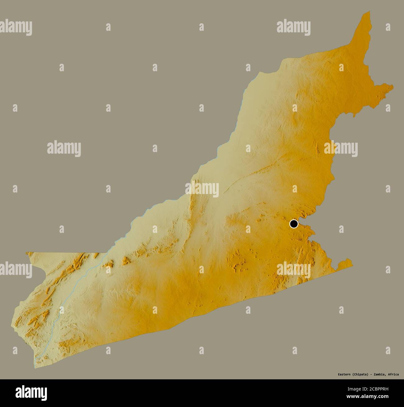 Zambia topographic map hi-res stock photography and images - Alamy