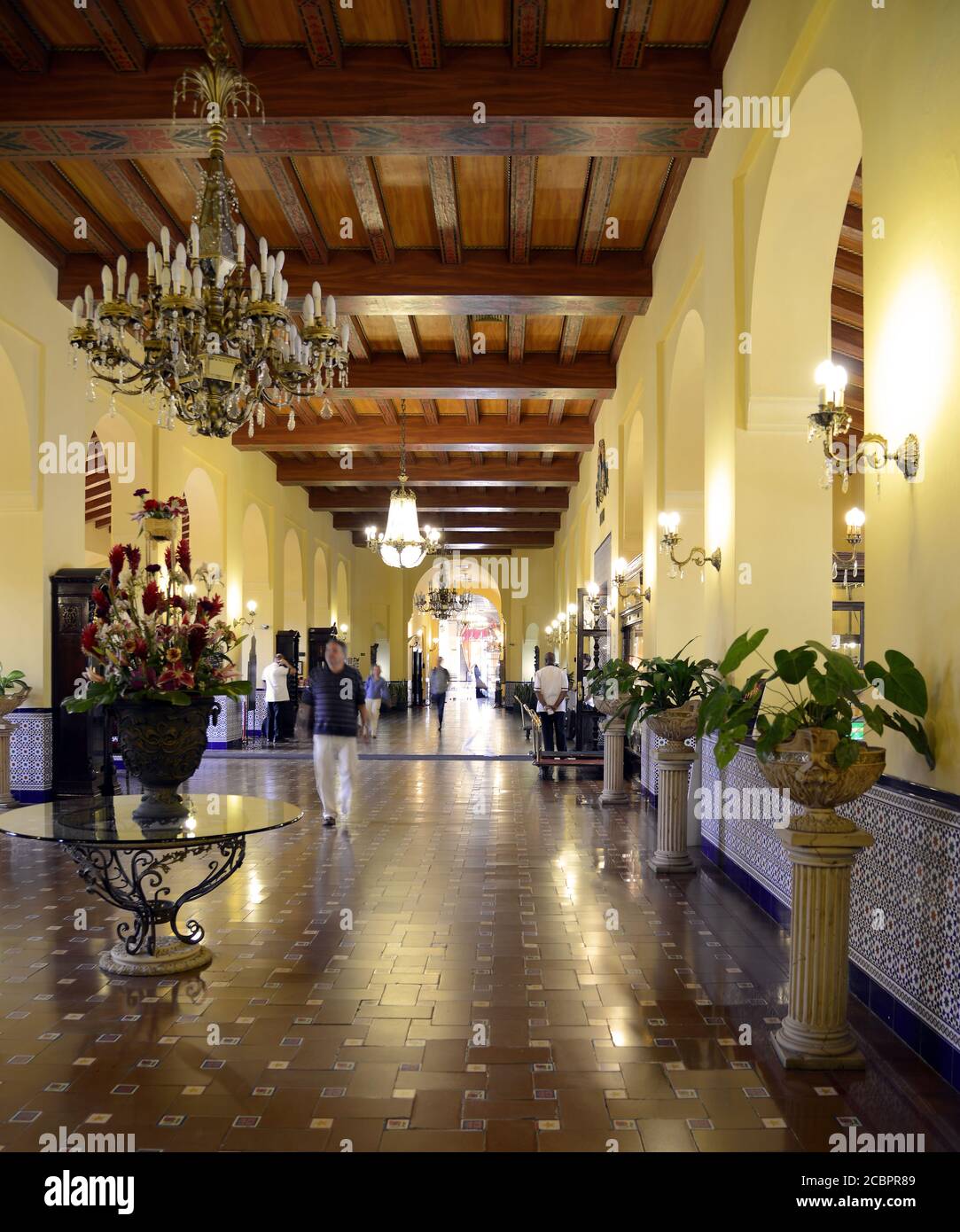HAVANA, CUBA - Mar 07, 2013: The main entrance lobby of Hotel Nacional ...