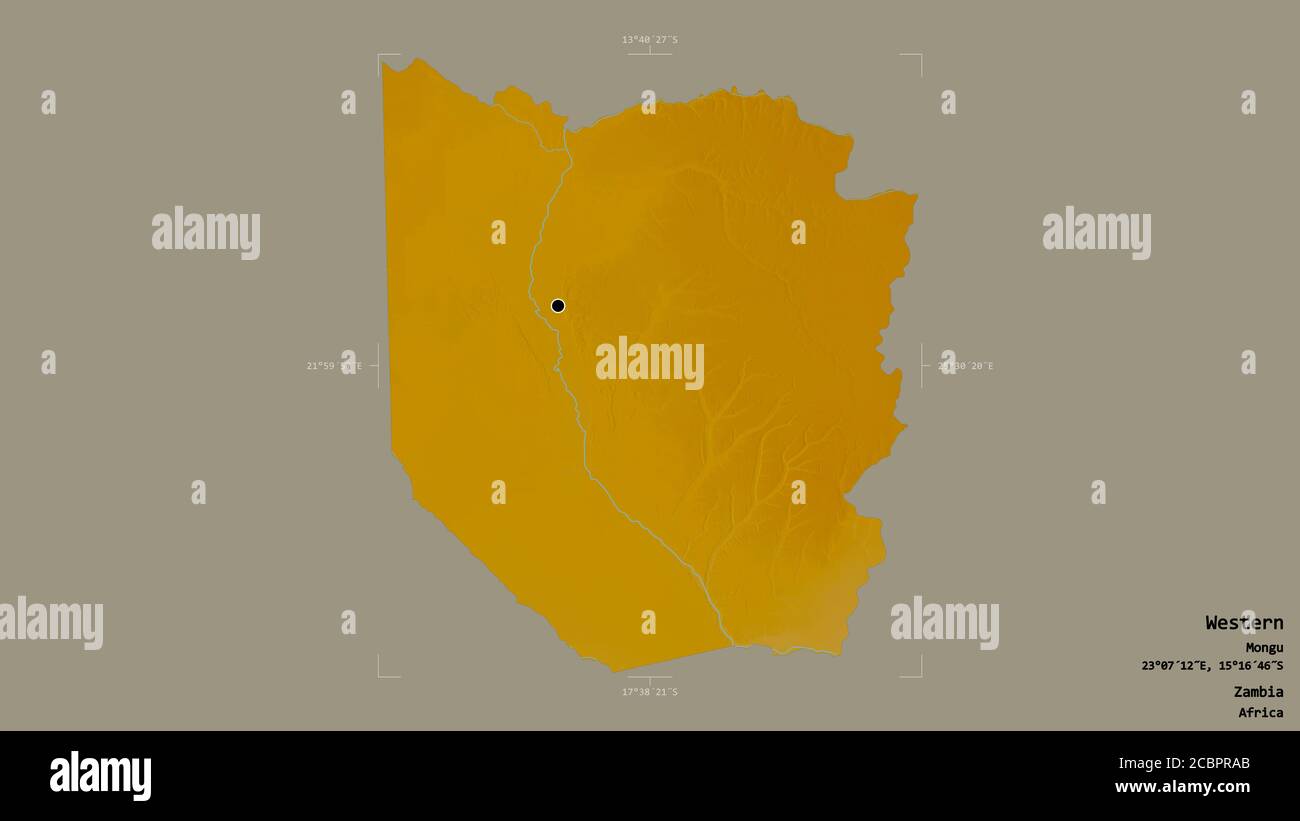 Zambia topographic map hi-res stock photography and images - Alamy
