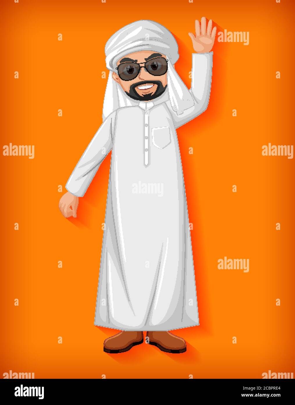 Arab man cartoon character illustration Stock Vector Image & Art - Alamy