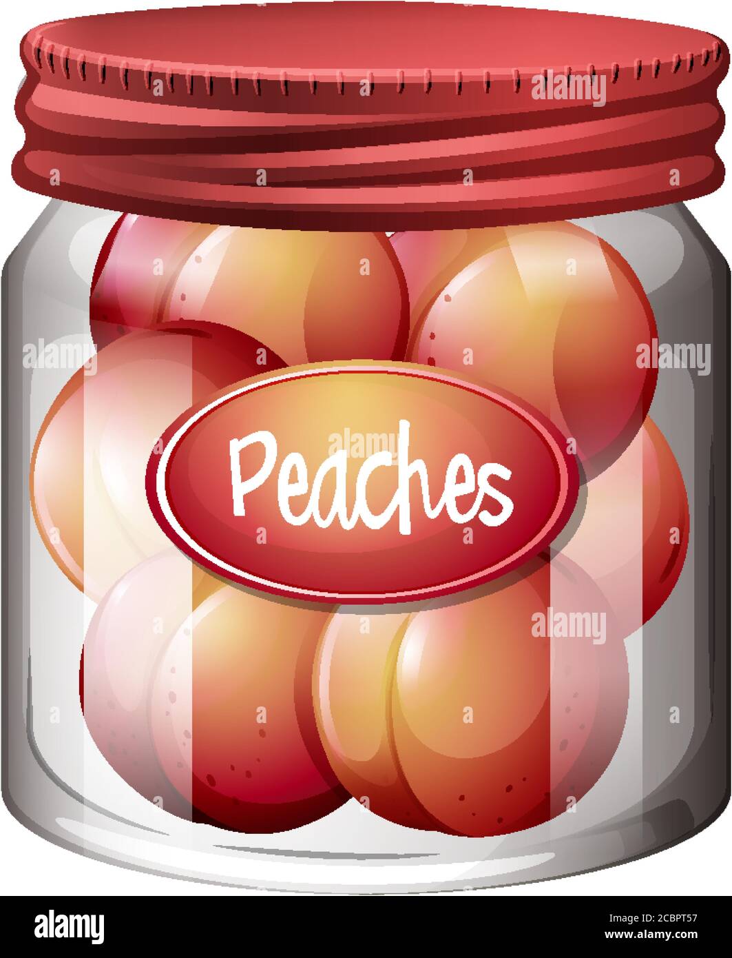 Peach fruits jar Stock Vector Images - Alamy