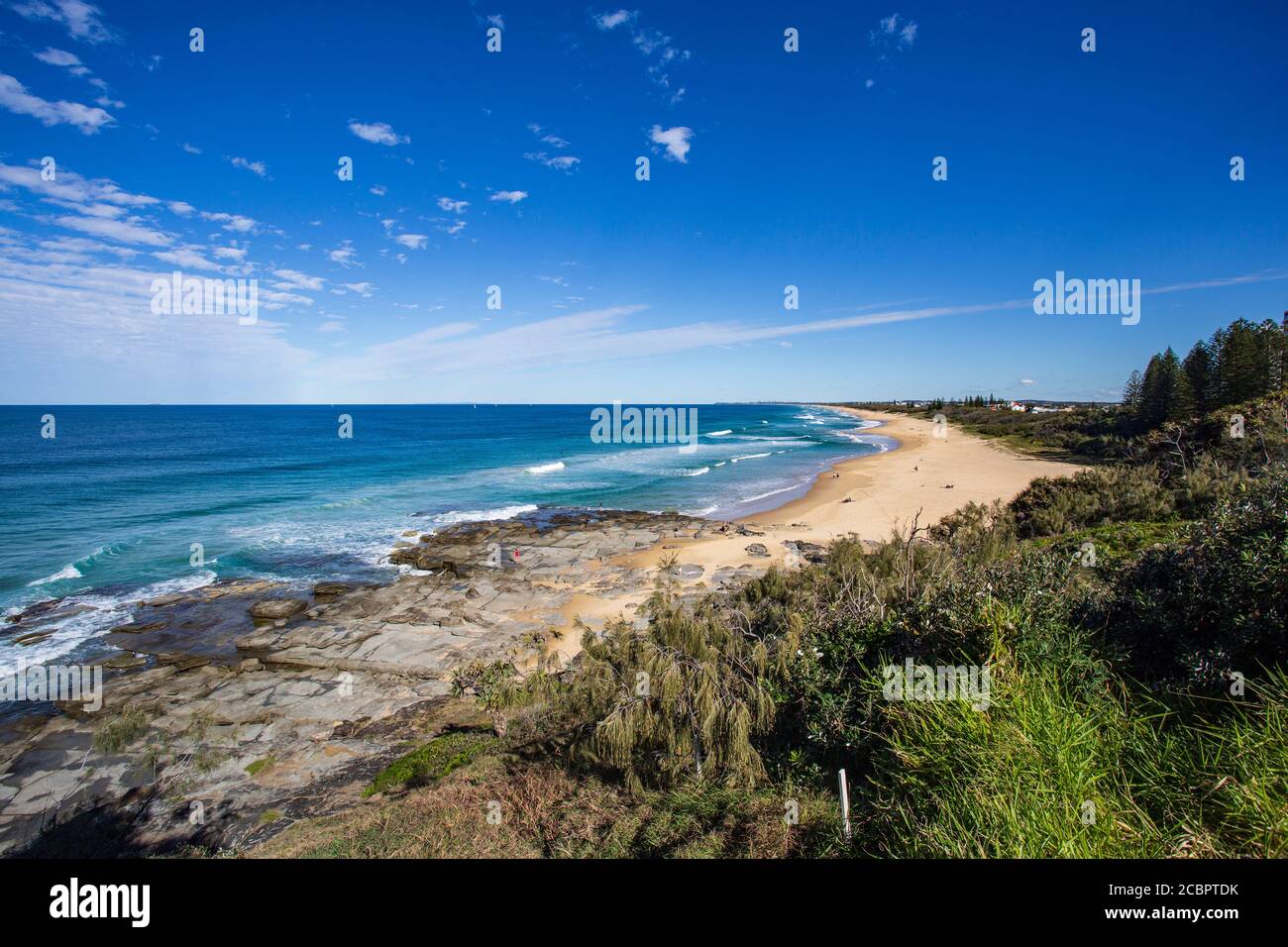View south to Caloundra from Point Cartwright Lighthouse near ...