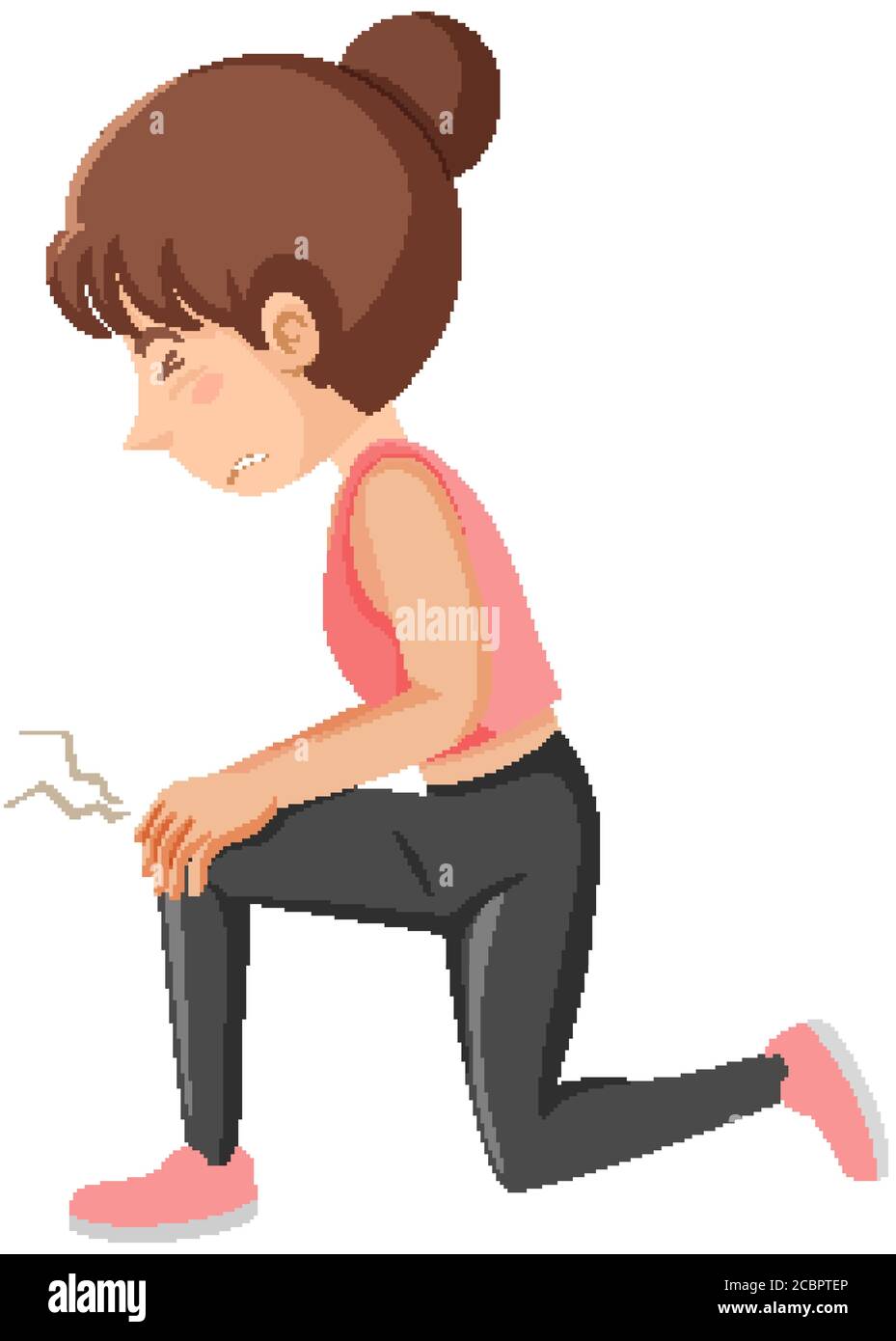 Lady having joint pain illustration Stock Vector Image & Art - Alamy
