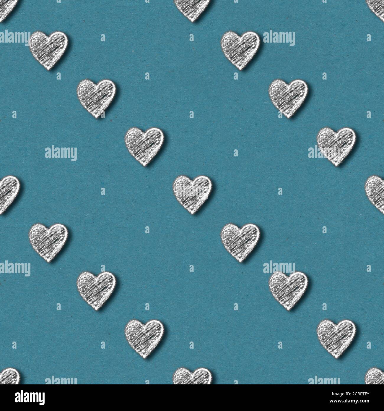 Silver hearts seamless pattern on old paper background Stock Photo - Alamy