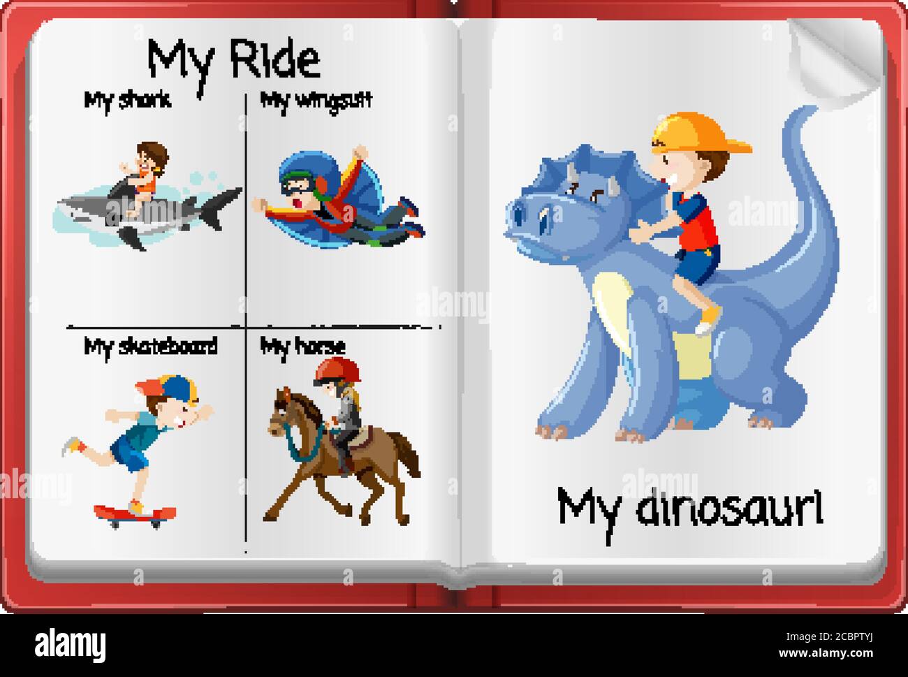 Open activity diary page illustration Stock Vector Image & Art - Alamy