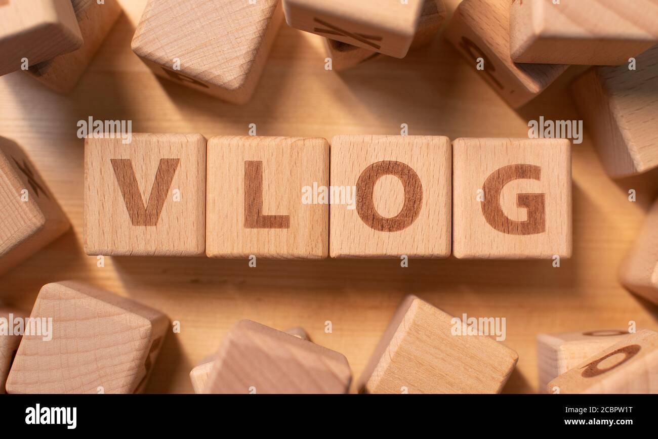 Vlog word hi-res stock photography and images - Alamy