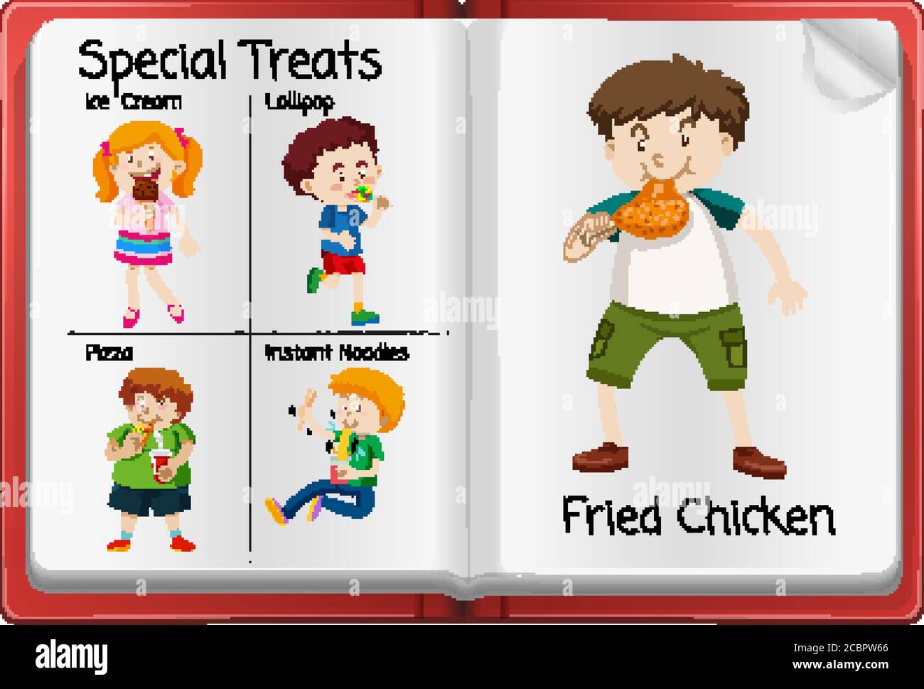 Open activity diary page illustration Stock Vector Image & Art - Alamy