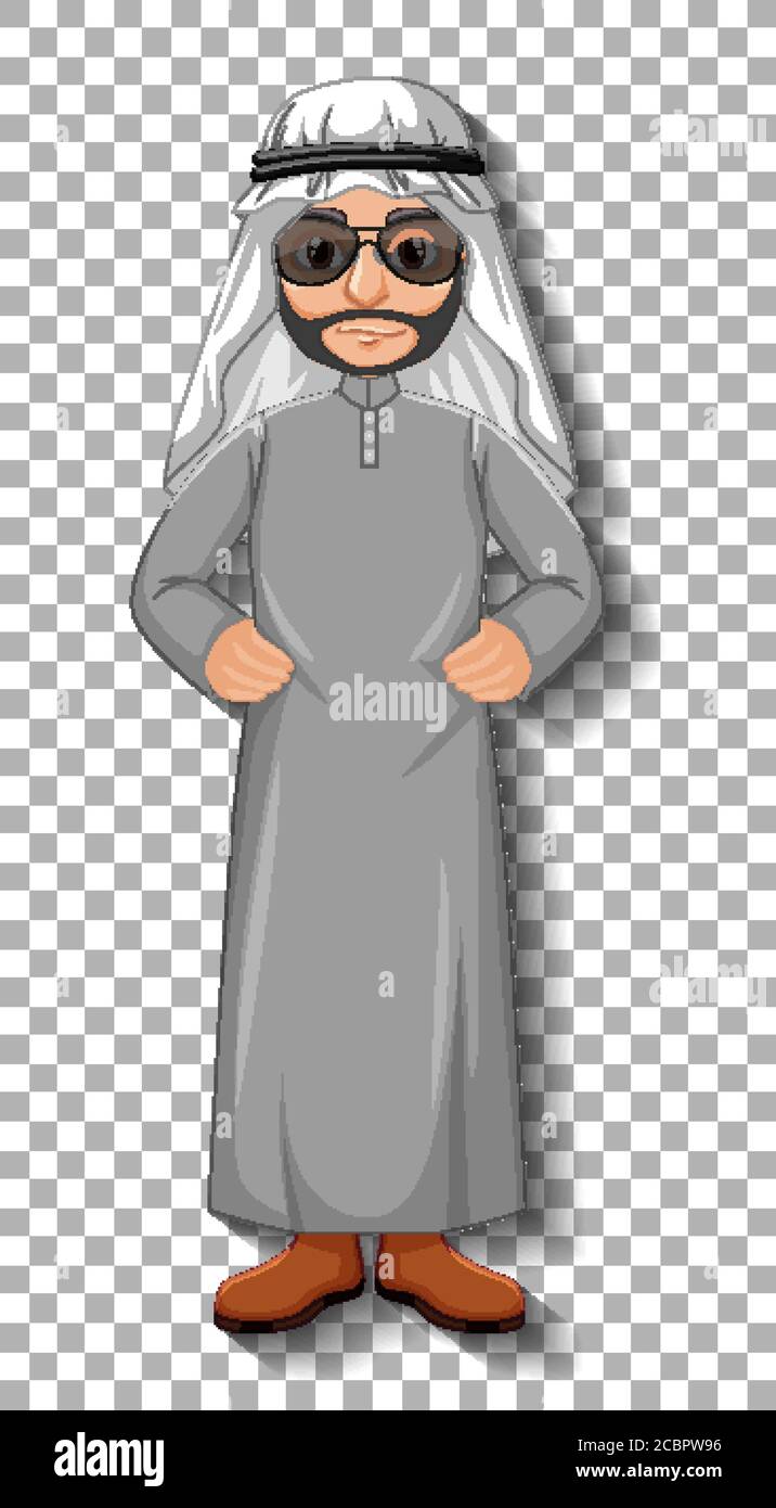 Arab man cartoon character illustration Stock Vector Image & Art - Alamy