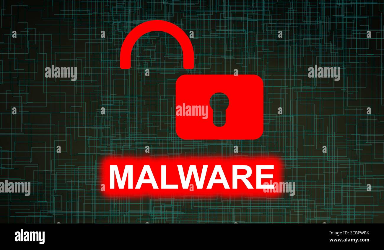 Illustration of a malware concept Stock Photo - Alamy