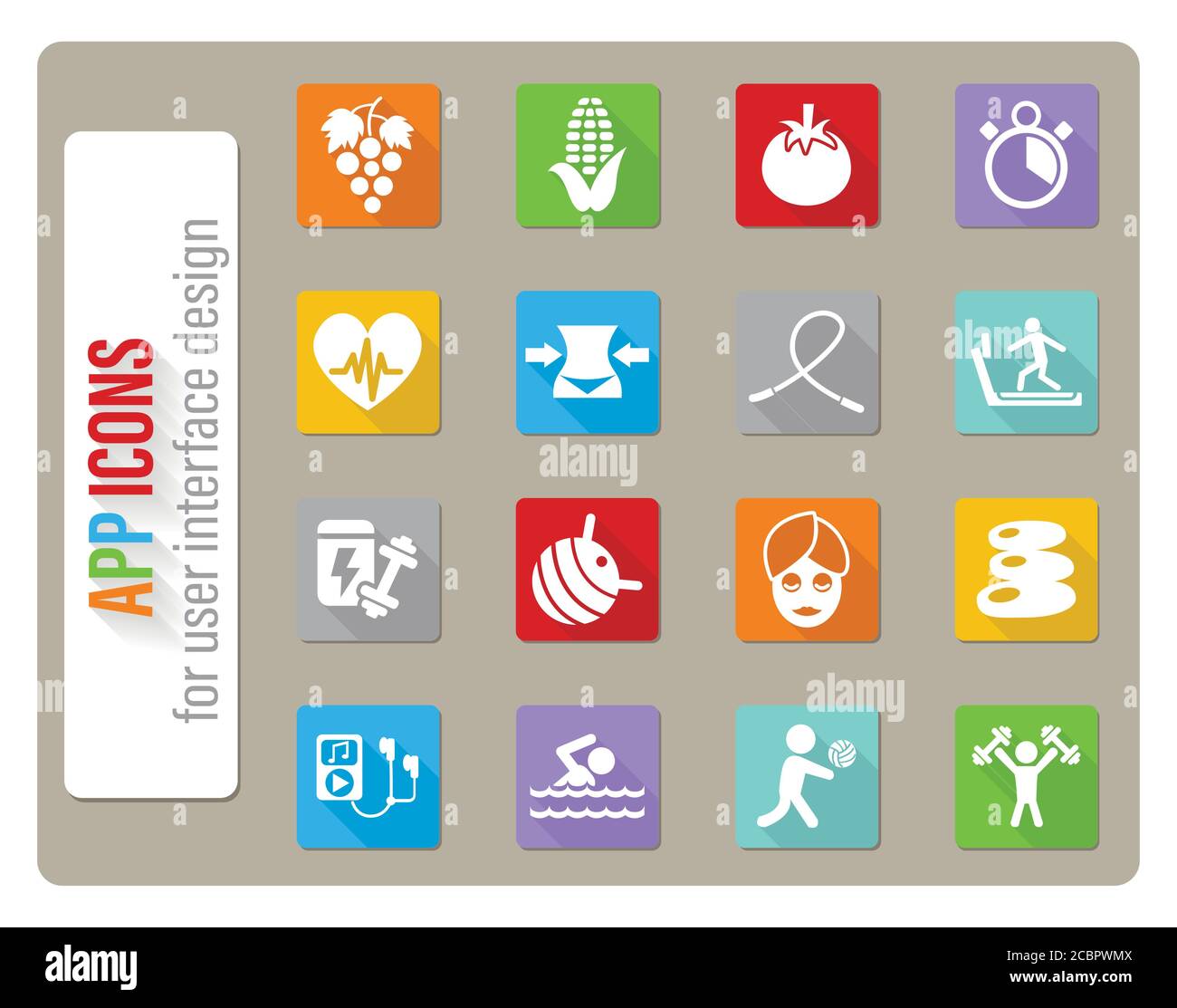 healthy lifestyle icon set Stock Vector Image & Art - Alamy