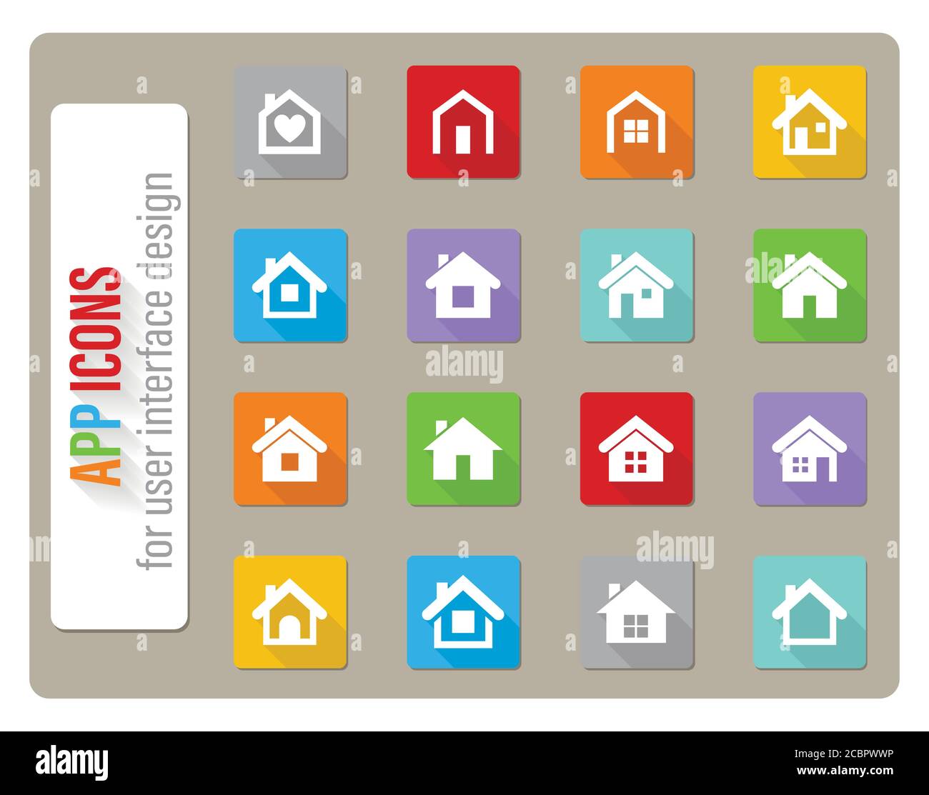 home icon set Stock Vector Image & Art - Alamy
