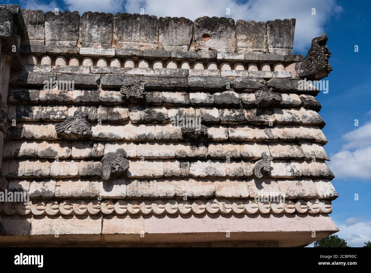 Stone carvings of birds in the Quadrangle of the Birds in the ruins of ...