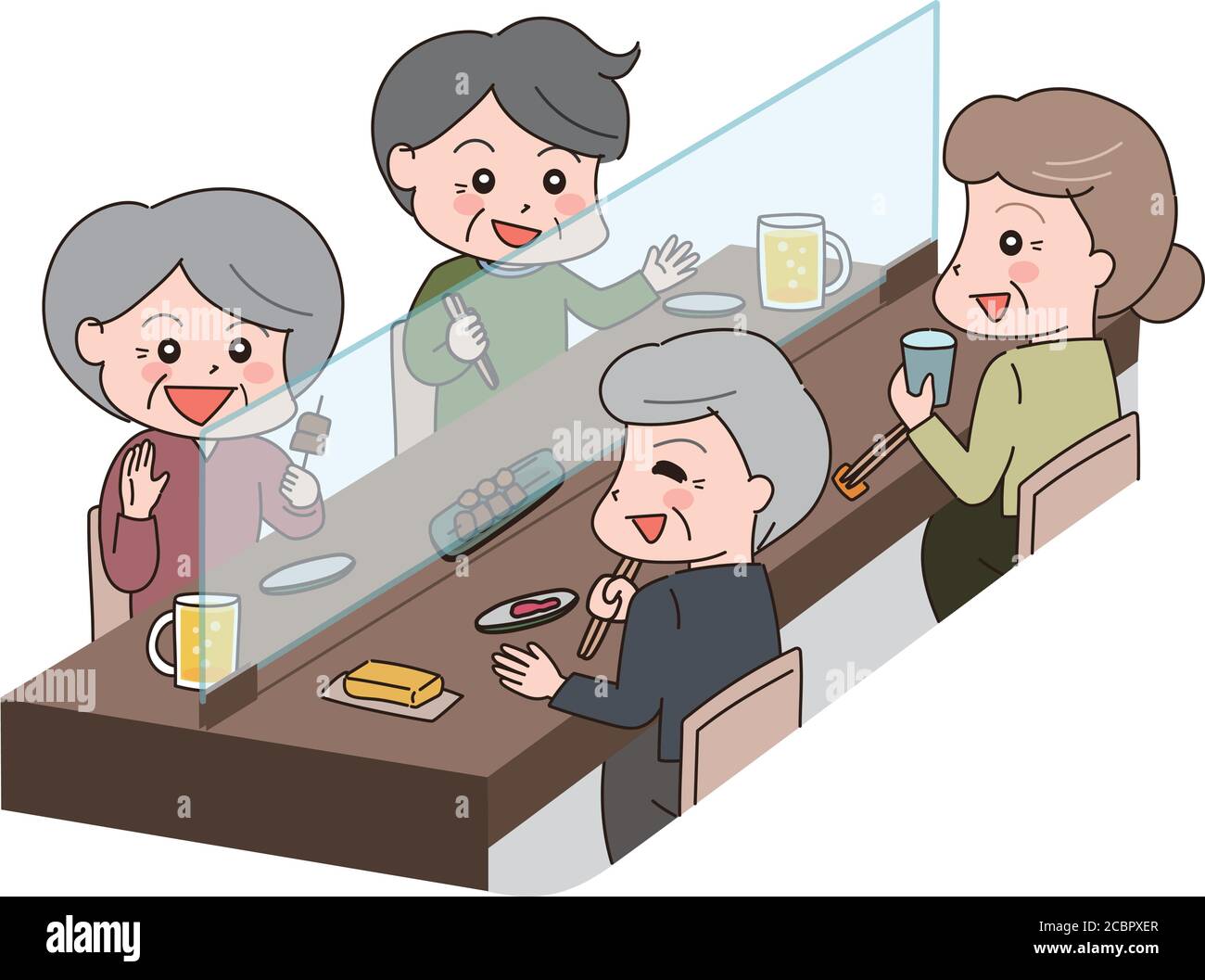Female eating out Stock Vector Images - Alamy