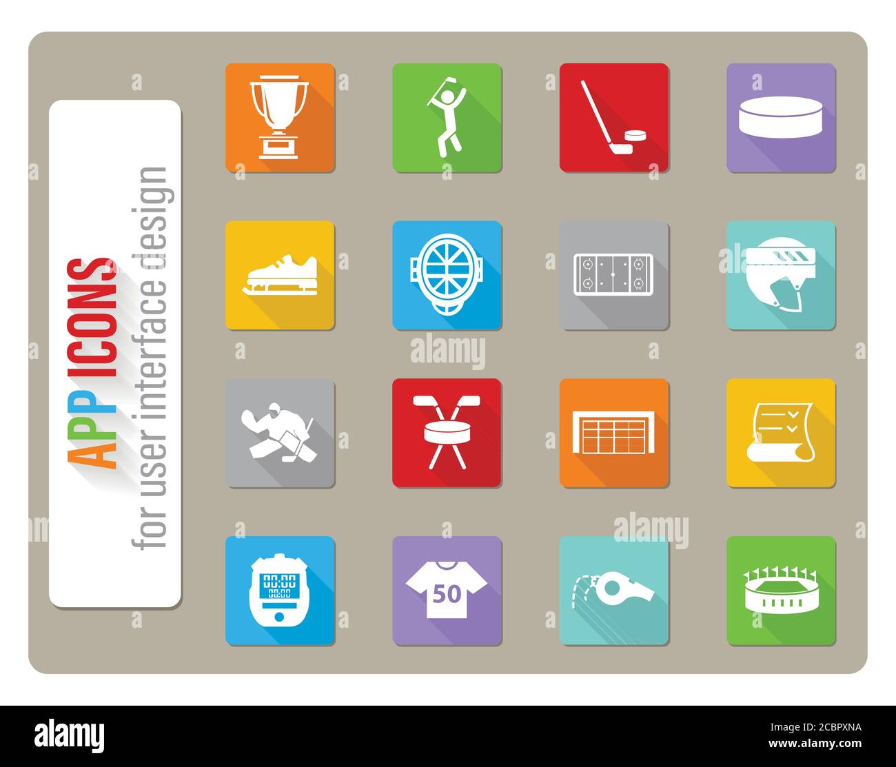 hockey icon set Stock Vector Image & Art - Alamy