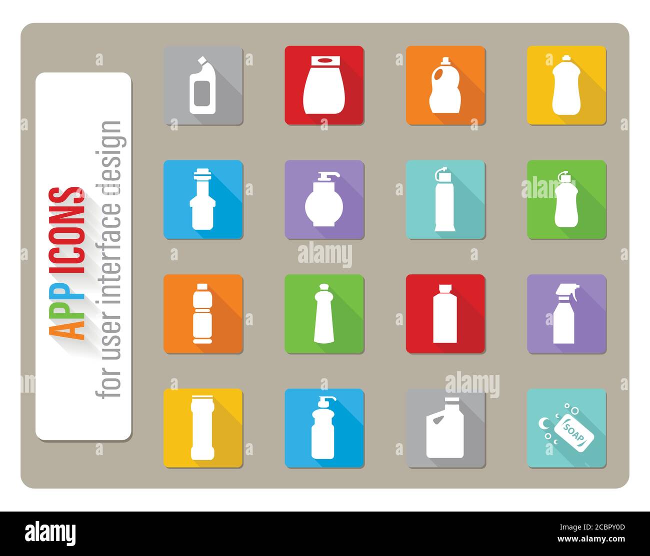 household chemicals icon set Stock Vector Image & Art - Alamy