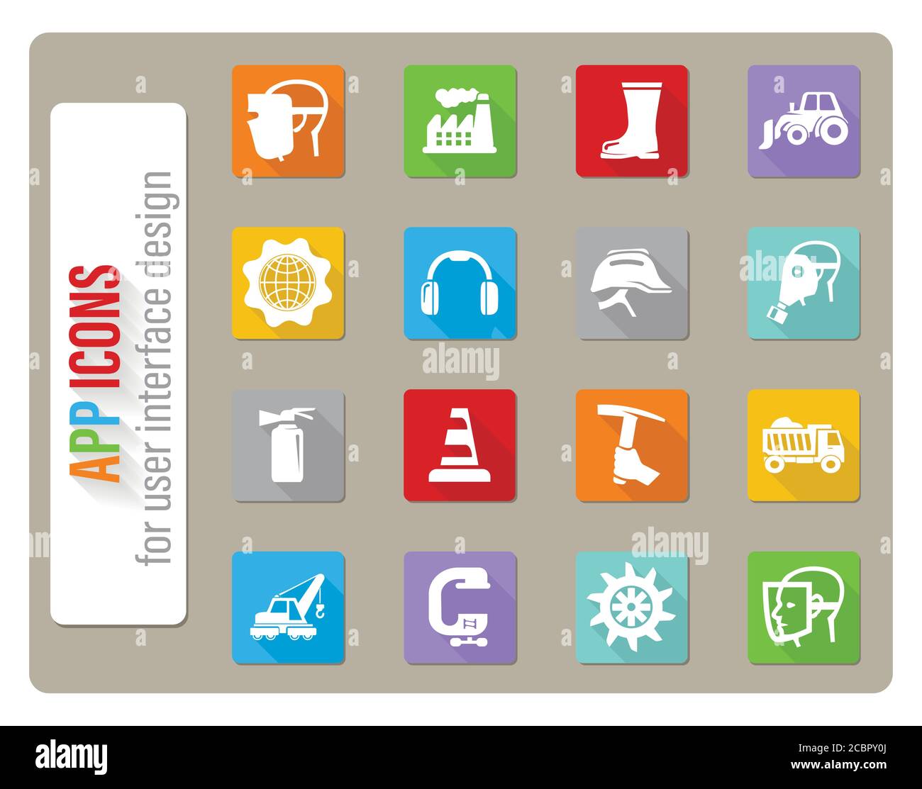 industrial icon set Stock Vector Image & Art - Alamy