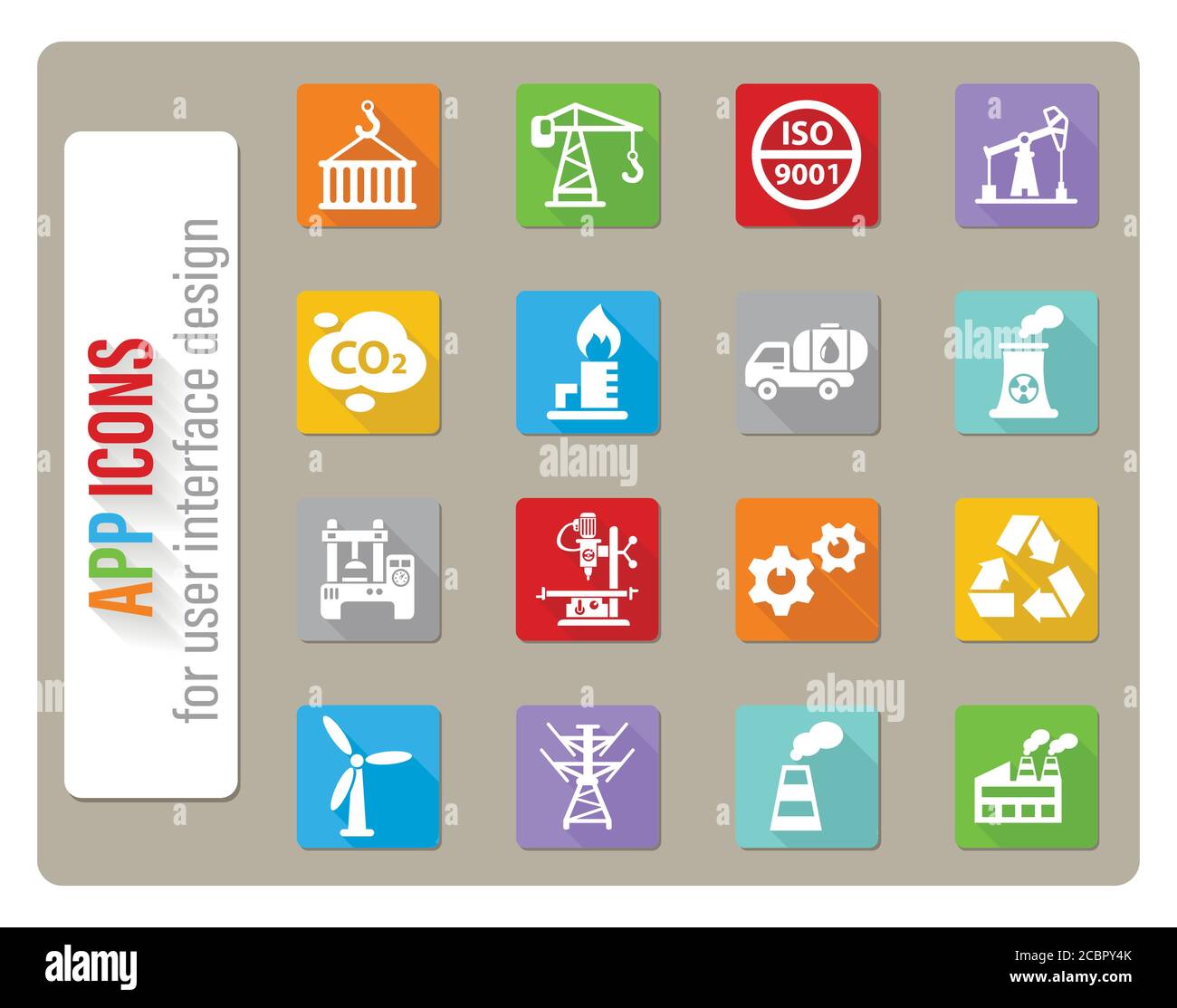 industry icon set Stock Vector Image & Art - Alamy