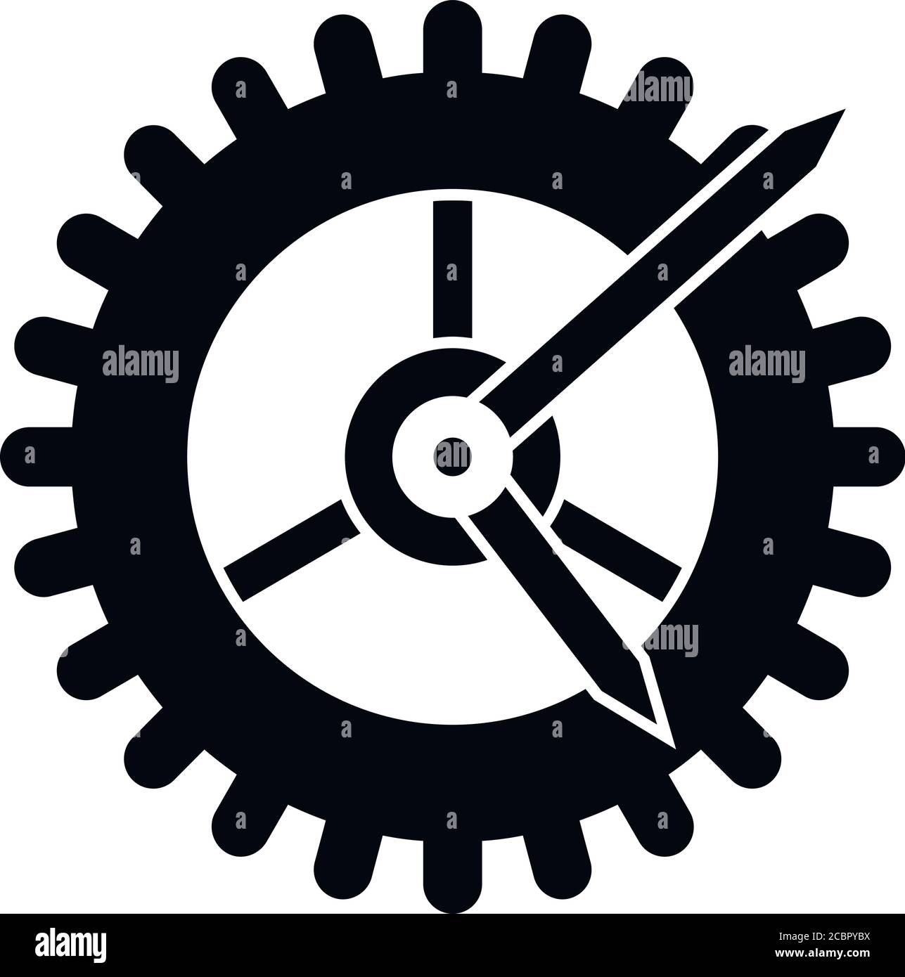 Watch gear wheel icon. Simple illustration of watch gear wheel vector ...