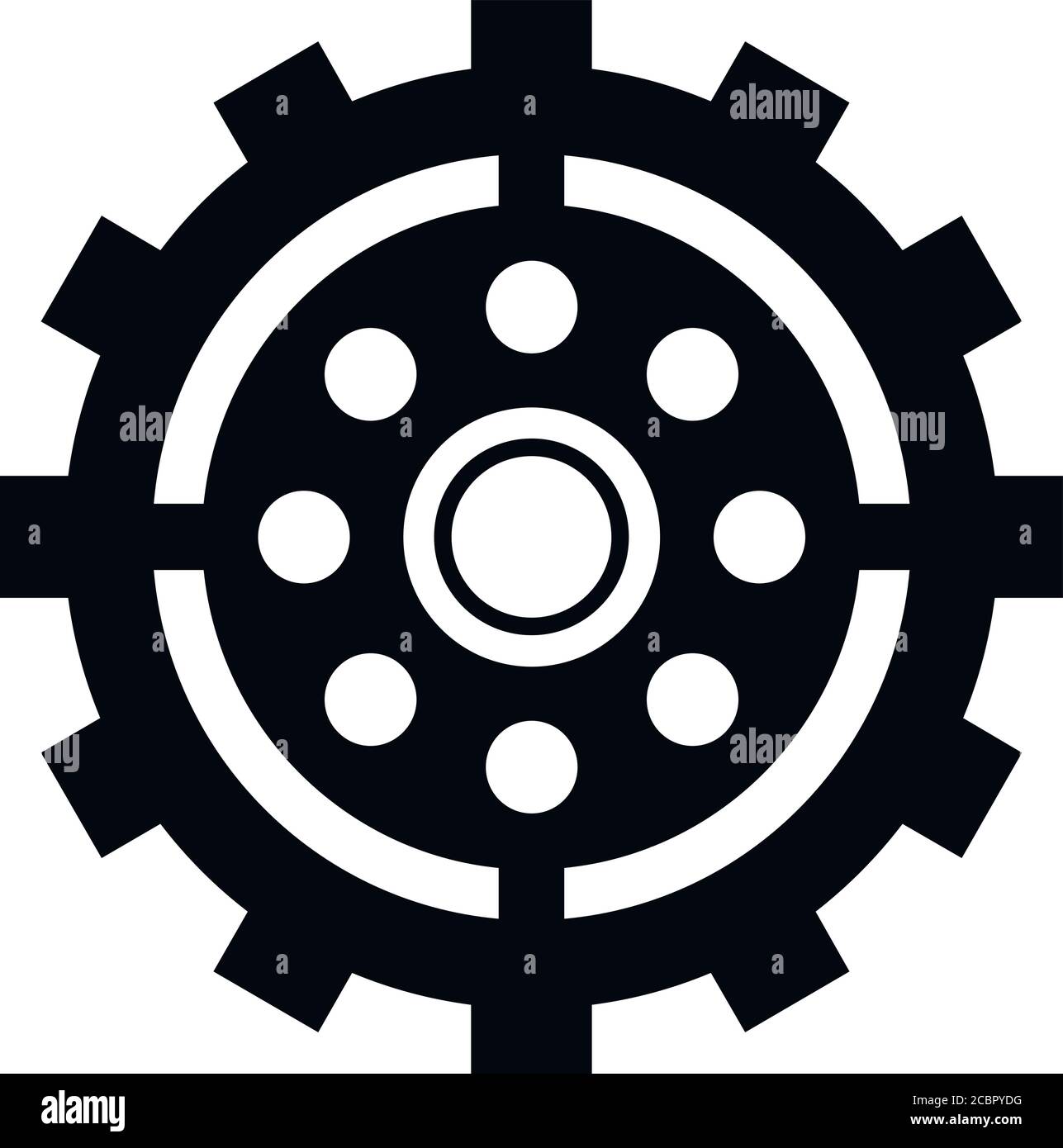 Broken watch cog wheel icon. Simple illustration of broken watch cog ... Broken watch cog wheel icon. Simple illustration of broken watch cog ...