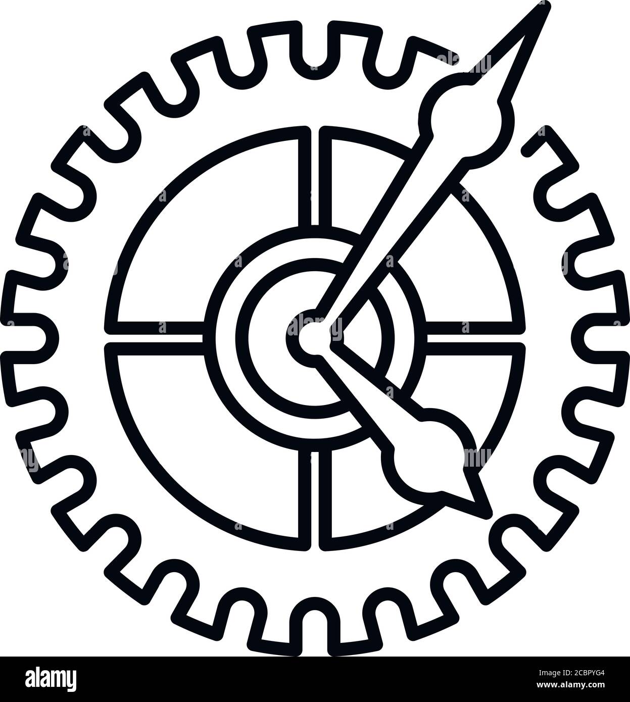 Parts watch repair icon. Outline parts watch repair vector icon for web ...