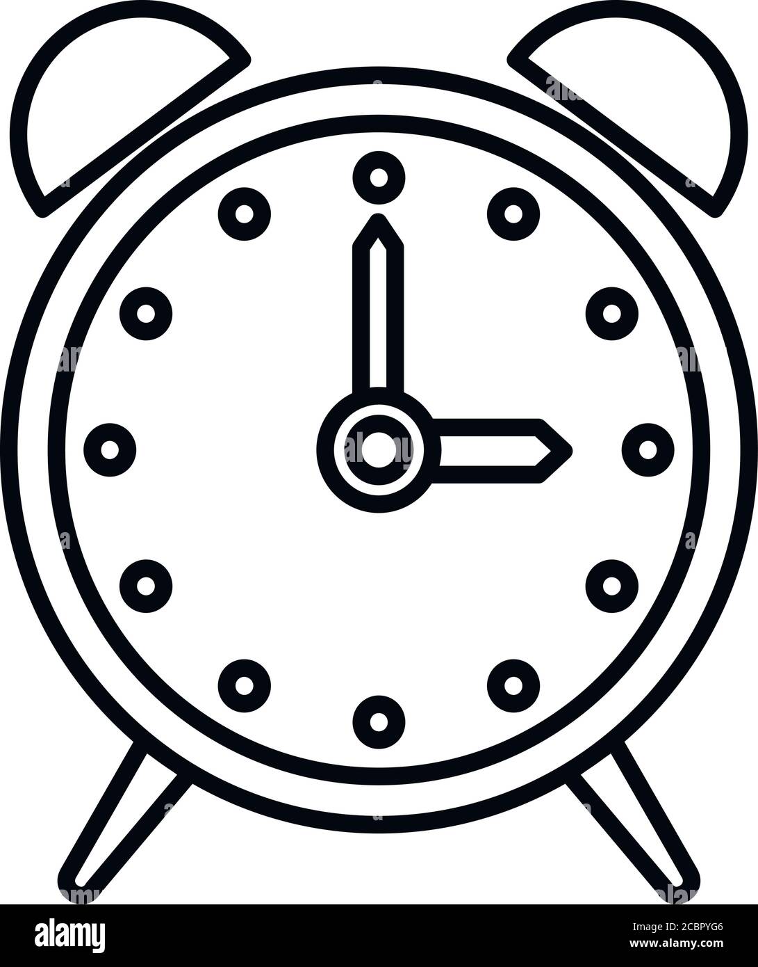Alarm clock repair icon. Outline alarm clock repair vector icon for web ...